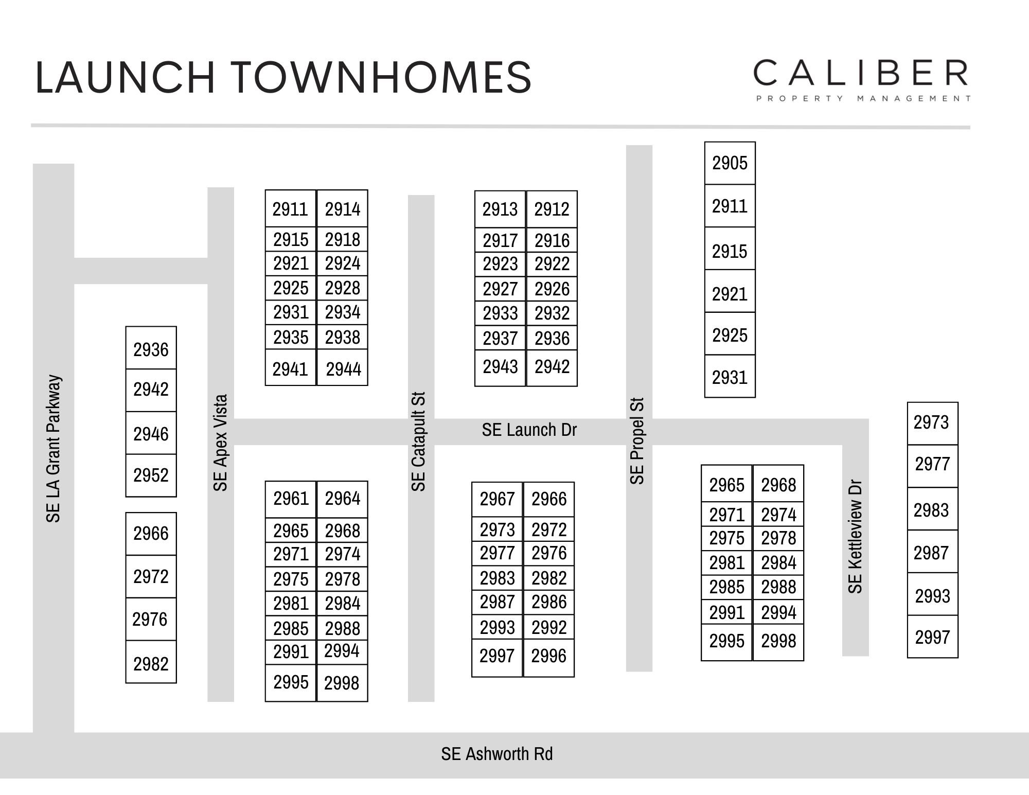 Launch Townhomes | Caliber Company